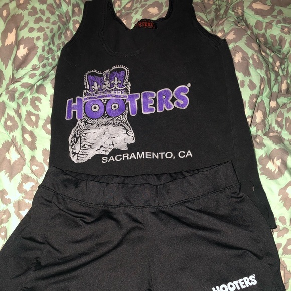 Hooters | Tops | Hooters Dark Outfit Authentic | Poshmark
